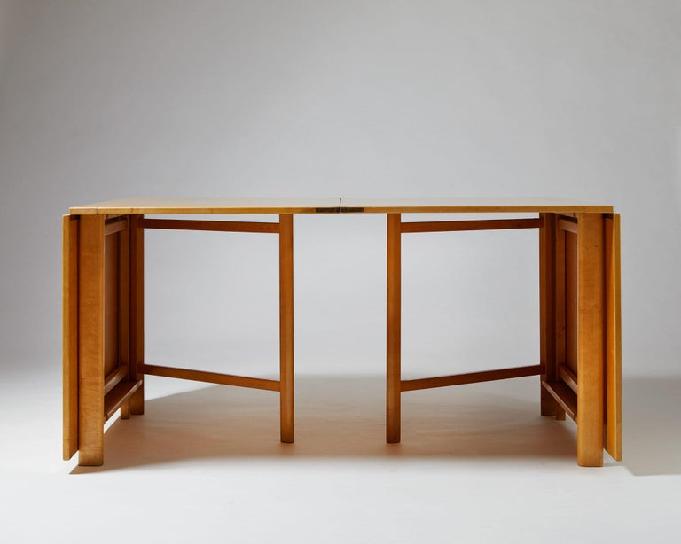 Dining Table “Maria Flap” Designed by Bruno Mathsson for Mathsson ...
