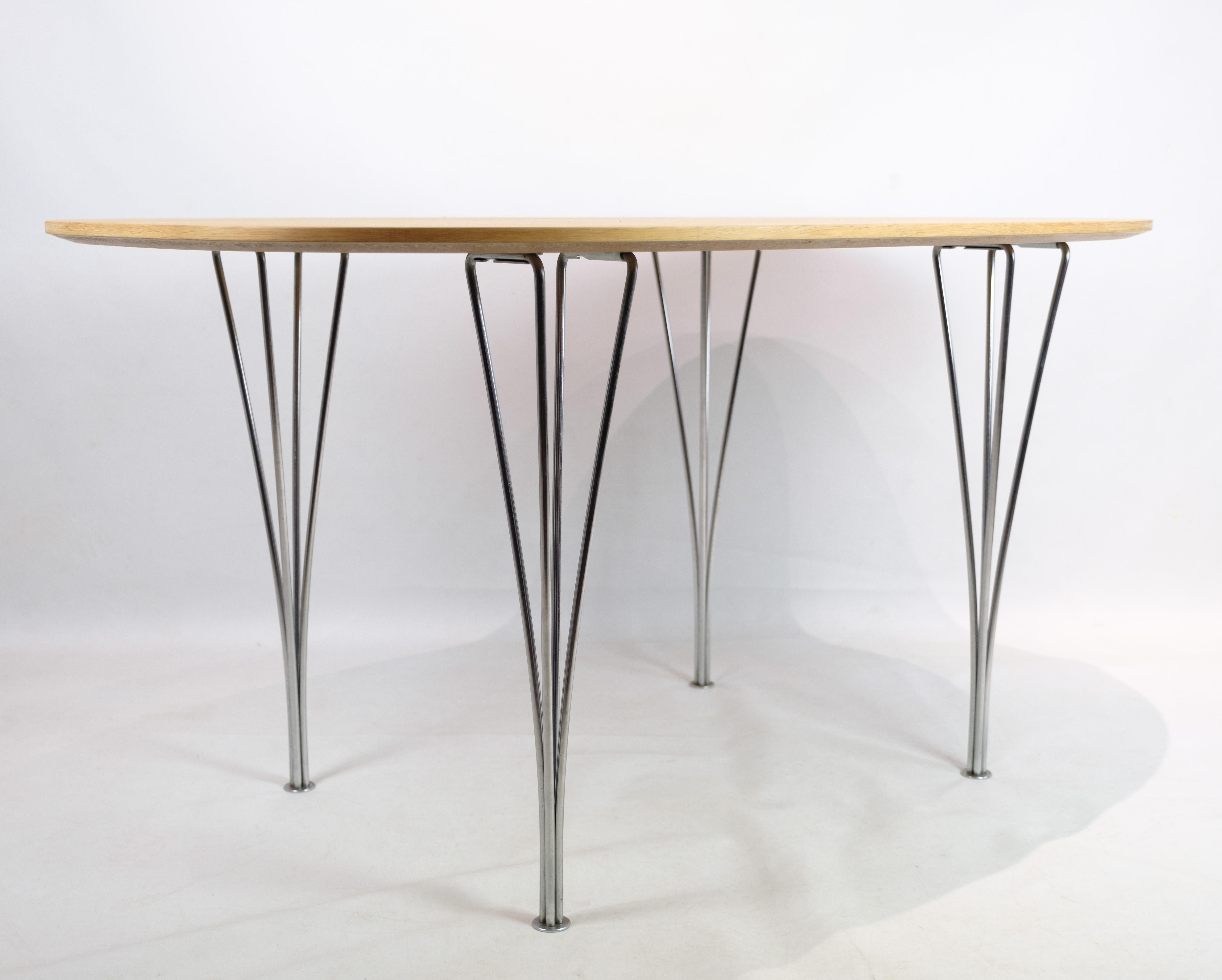 Dining Table, Model B611, Oak, Piet Hein, Fritz Hansen, 1968 For Sale ...