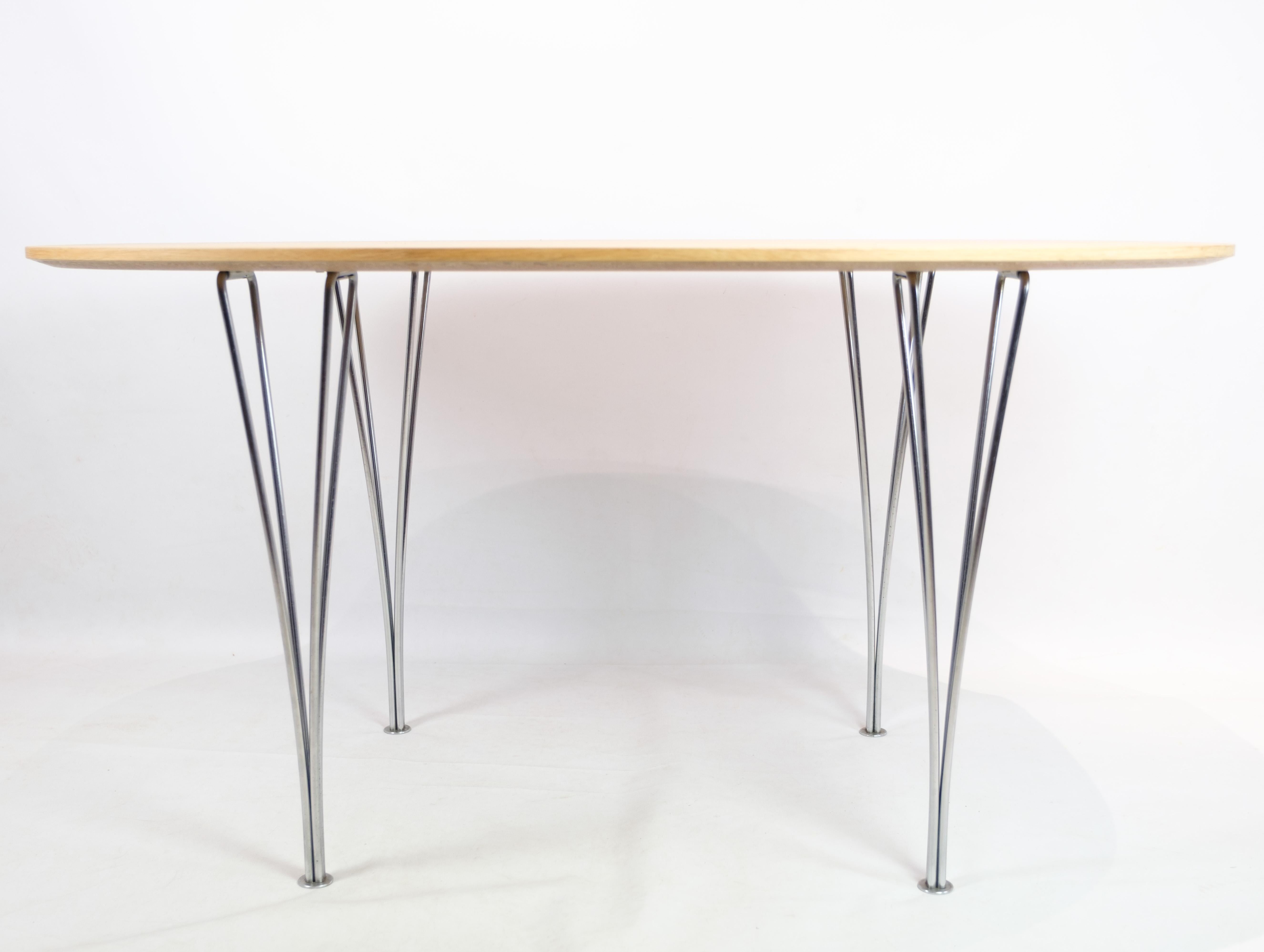 Dining Table, Model B611, Oak, Piet Hein, Fritz Hansen, 1968 For Sale ...