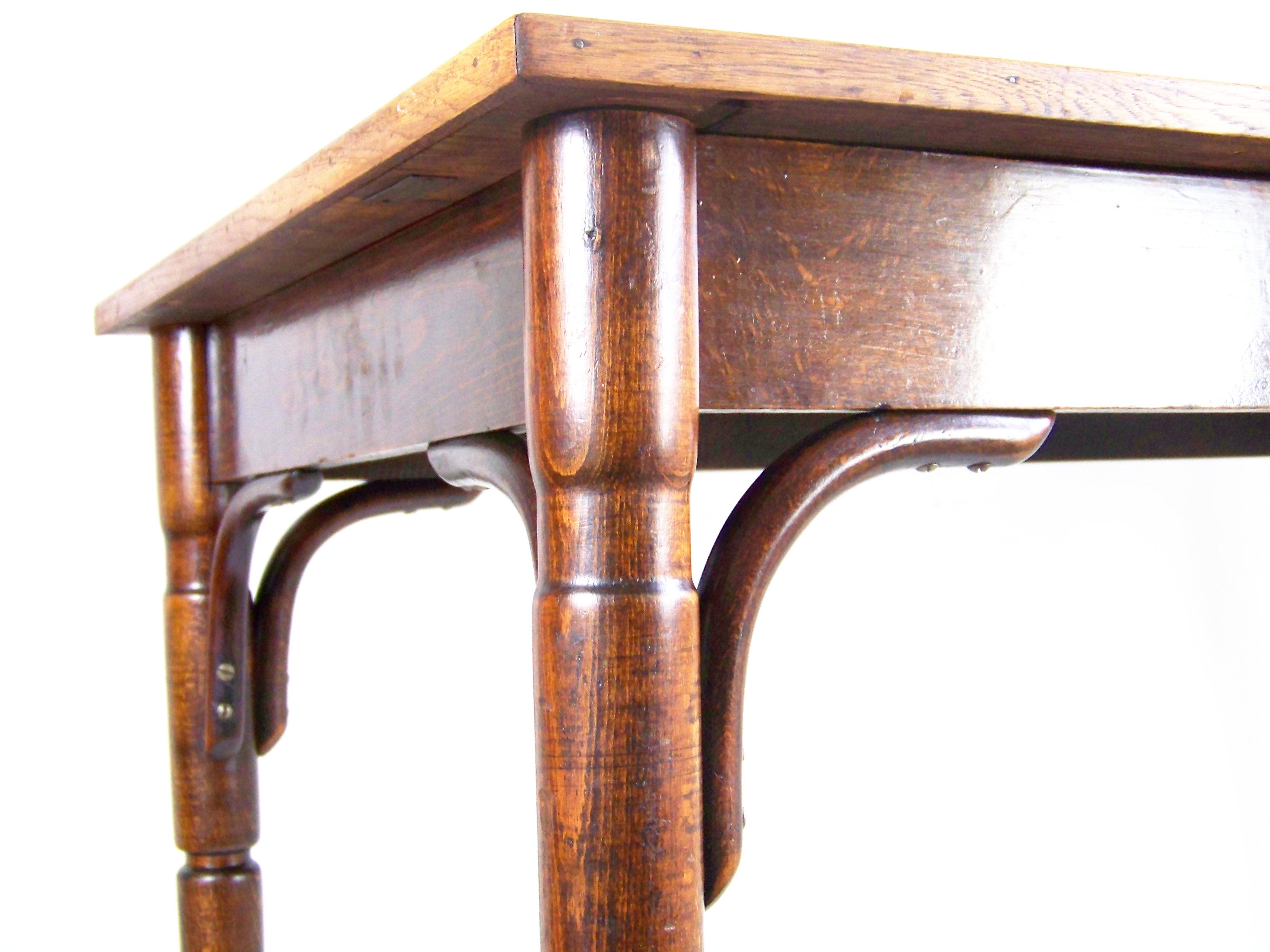 Dining Table Thonet from Pilsen Castle in Bohemia, circa 1920 at 1stDibs