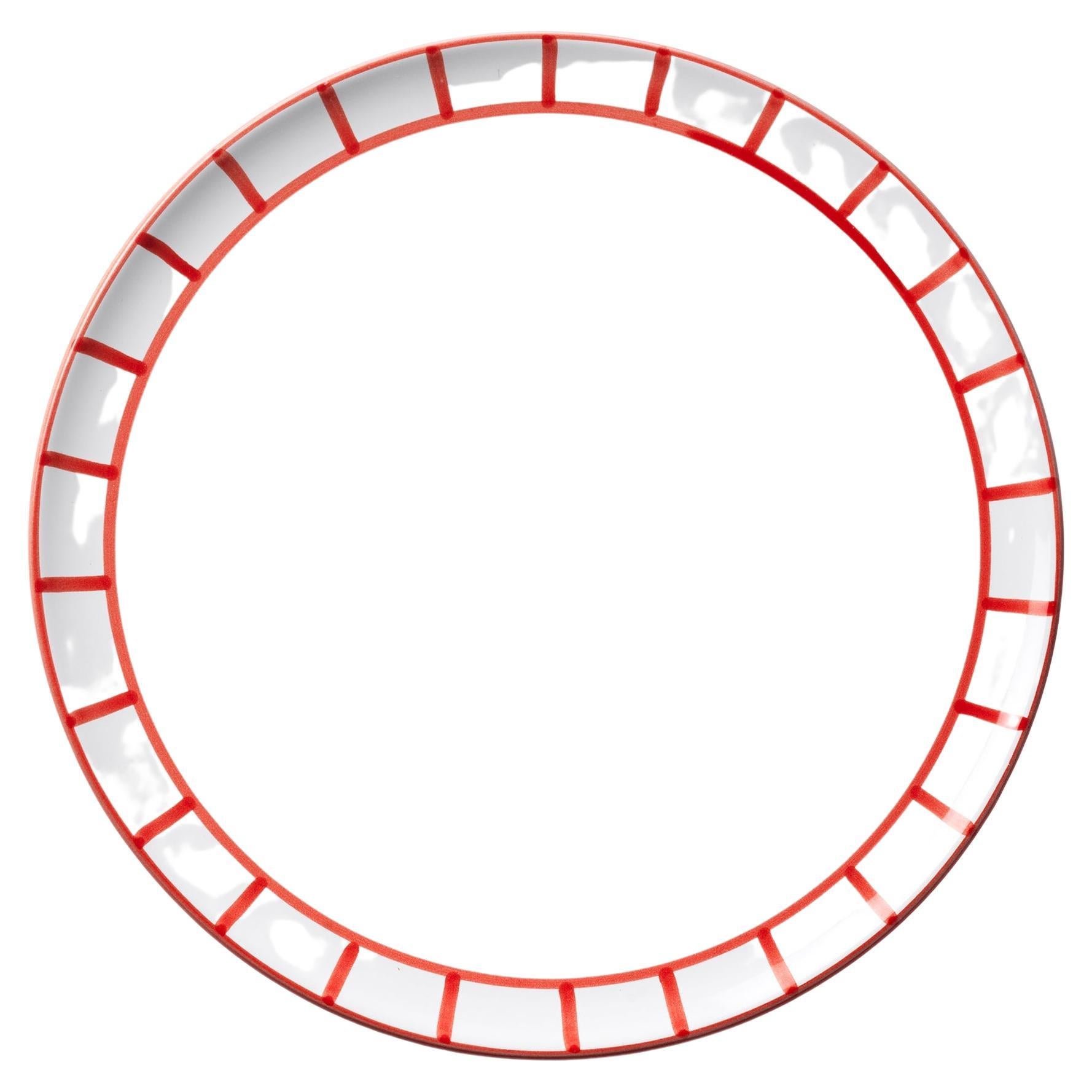 Lunch Plate, Lobster Red Fence Jore Copenhagen For Sale at 1stDibs