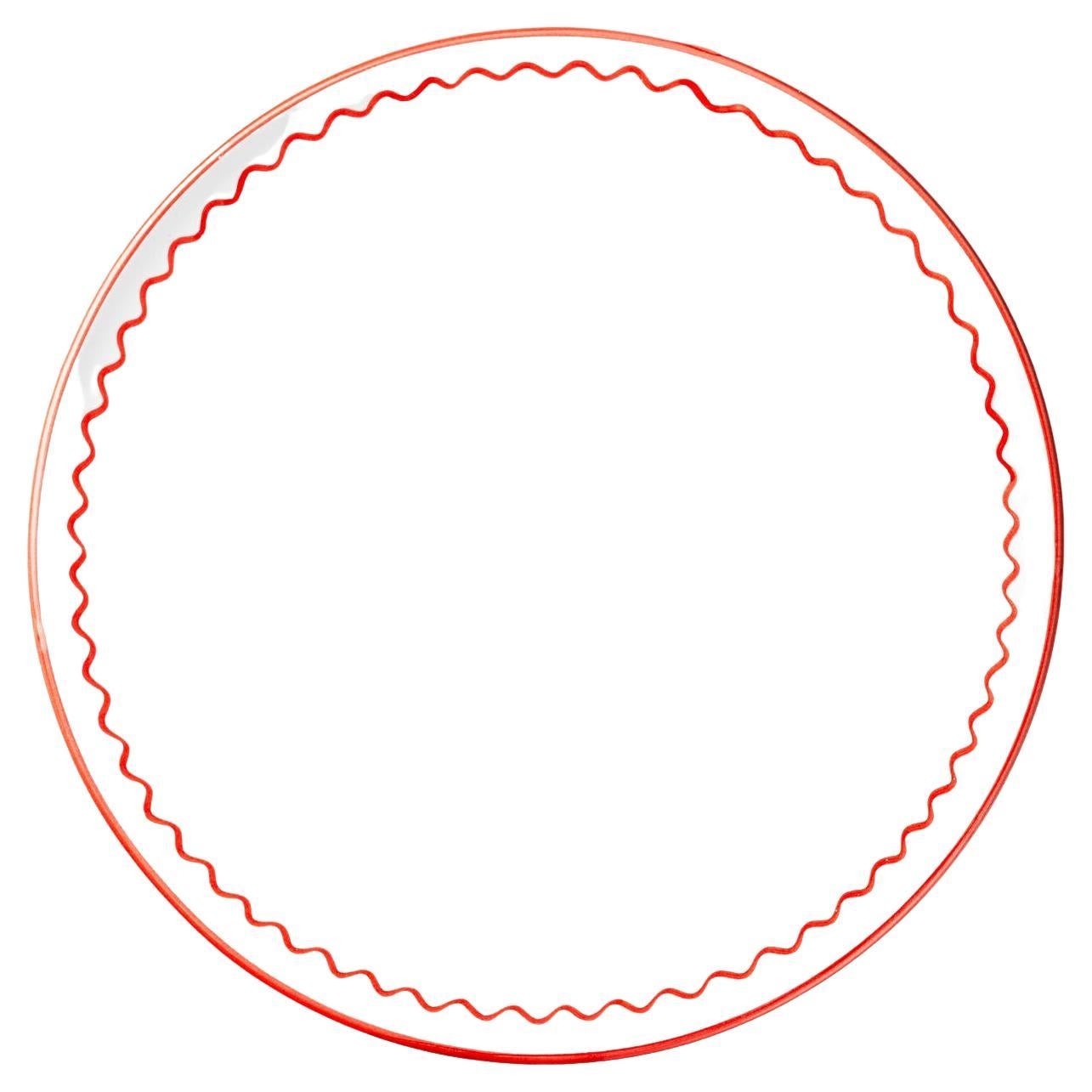 Dinner Plate, Lobster Red Fence Jore Copenhagen For Sale at 1stDibs