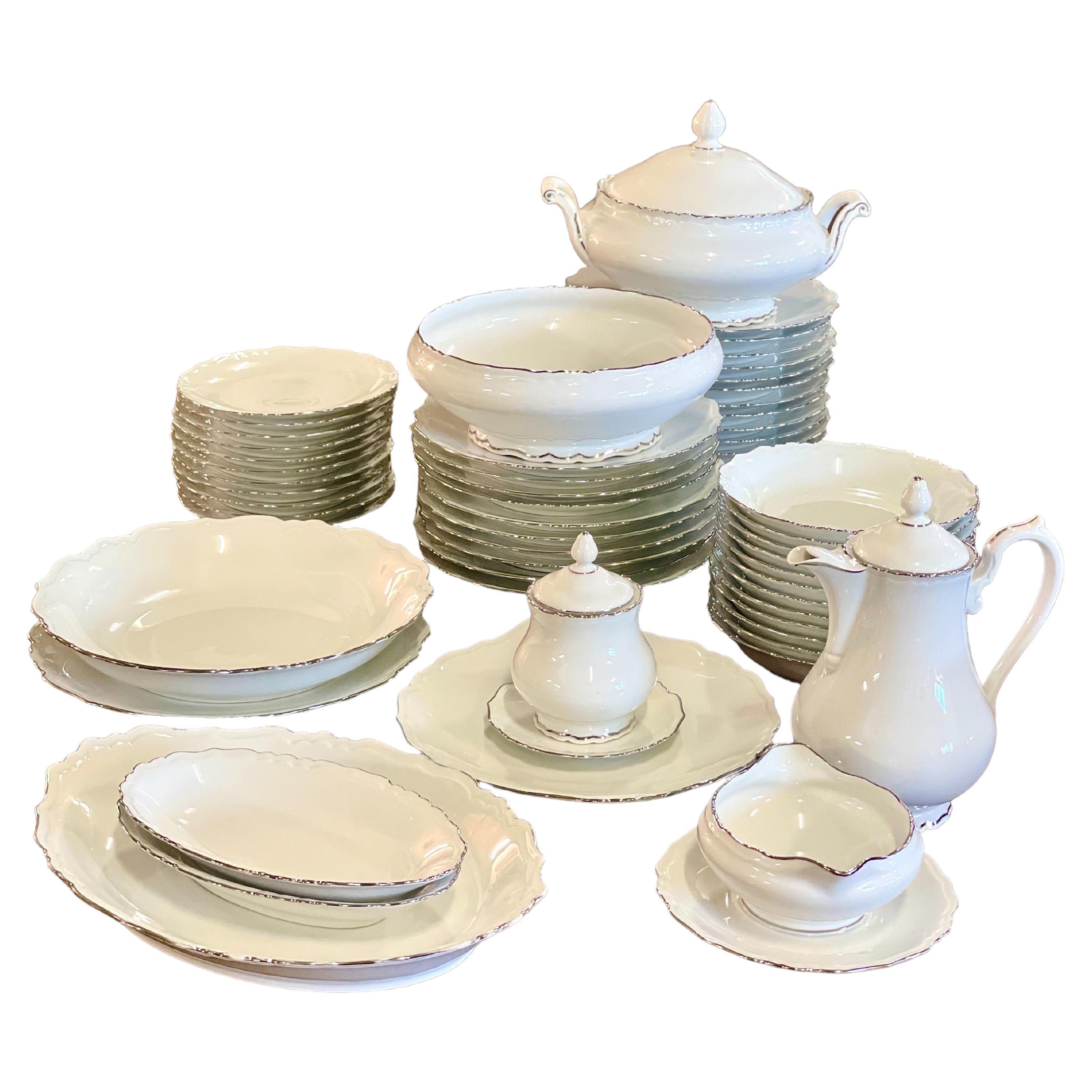 French Porcelain Dinner Service, Probably Made at Limoges 'Option A ...