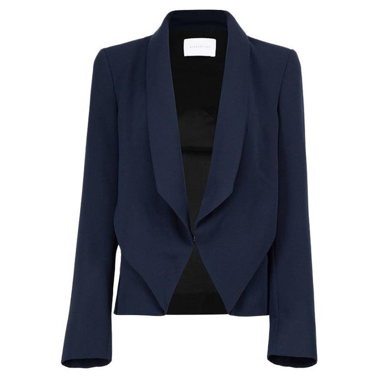 Dion Lee Women's Navy Back Sheer Panel Blazer For Sale at 1stDibs