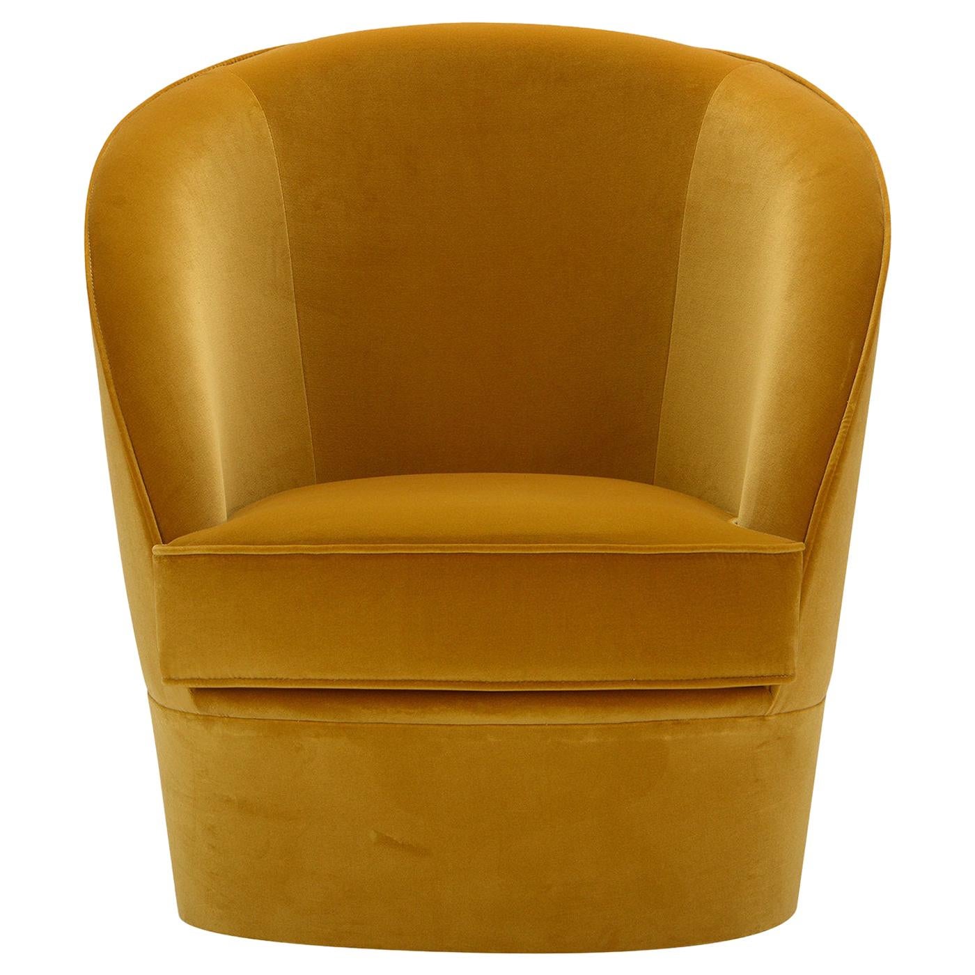 Dione Small Ocher Armchair with Fringes For Sale at 1stDibs | fringe chair
