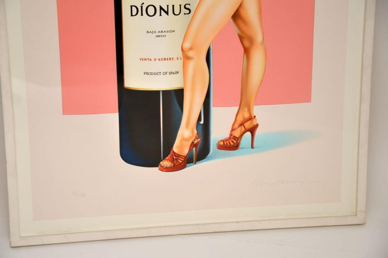 "Dionus" by Mel Ramos, Artist Signed Lithograph For Sale at 1stDibs