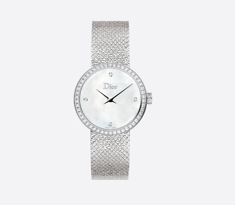 Dior 25mm Quartz Movement La D De Dior Satine For Sale at 1stDibs
