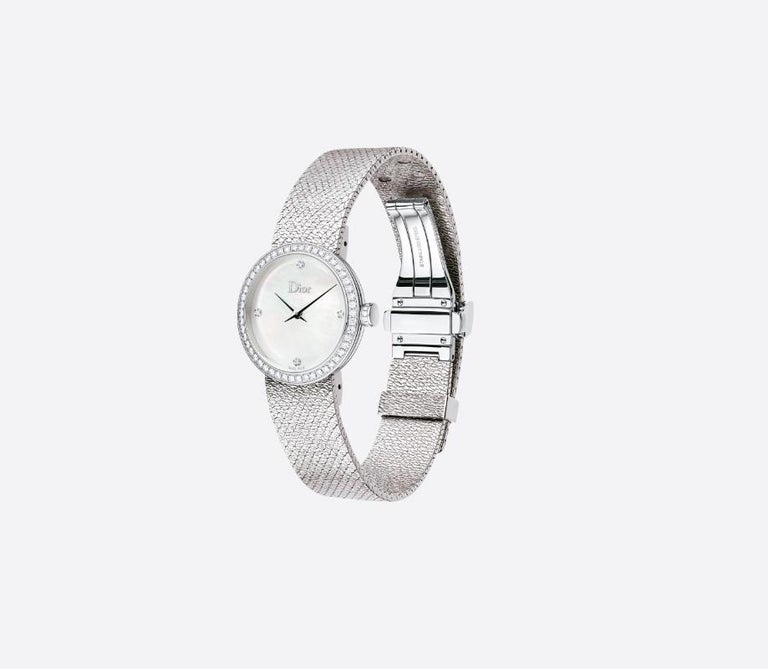 Dior 25mm Quartz Movement La D De Dior Satine For Sale at 1stDibs