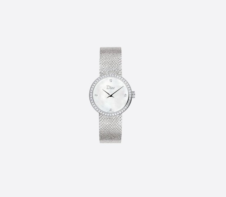 Dior 25mm Quartz Movement La D De Dior Satine For Sale at 1stDibs
