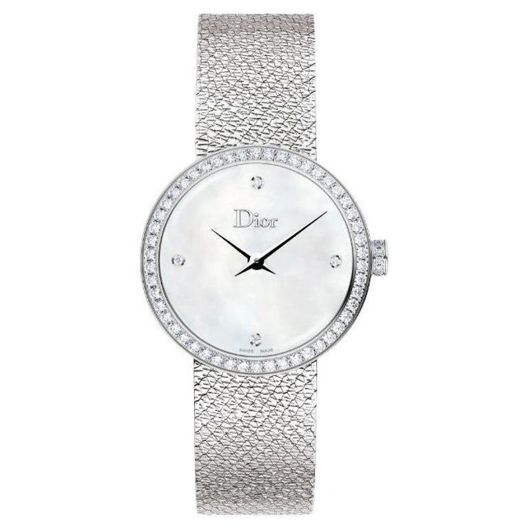 Dior 25mm Quartz Movement La D De Dior Satine For Sale at 1stDibs