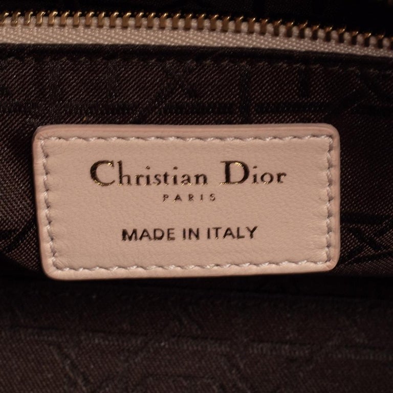 Dior Baby Pink Leather Mini Lady Dior Tote at 1stDibs | lady dior light ...