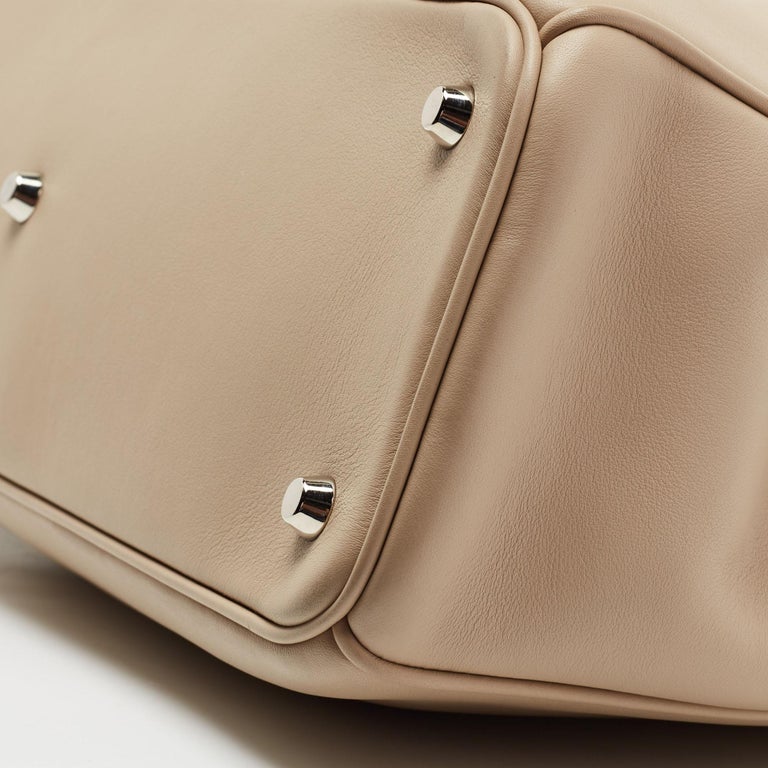 Dior Beige Leather Large Diorissimo Tote For Sale at 1stDibs