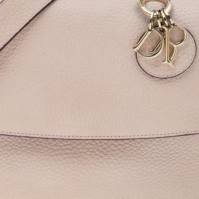 Dior Beige Leather Mini Be Dior Flap Bag at 1stDibs