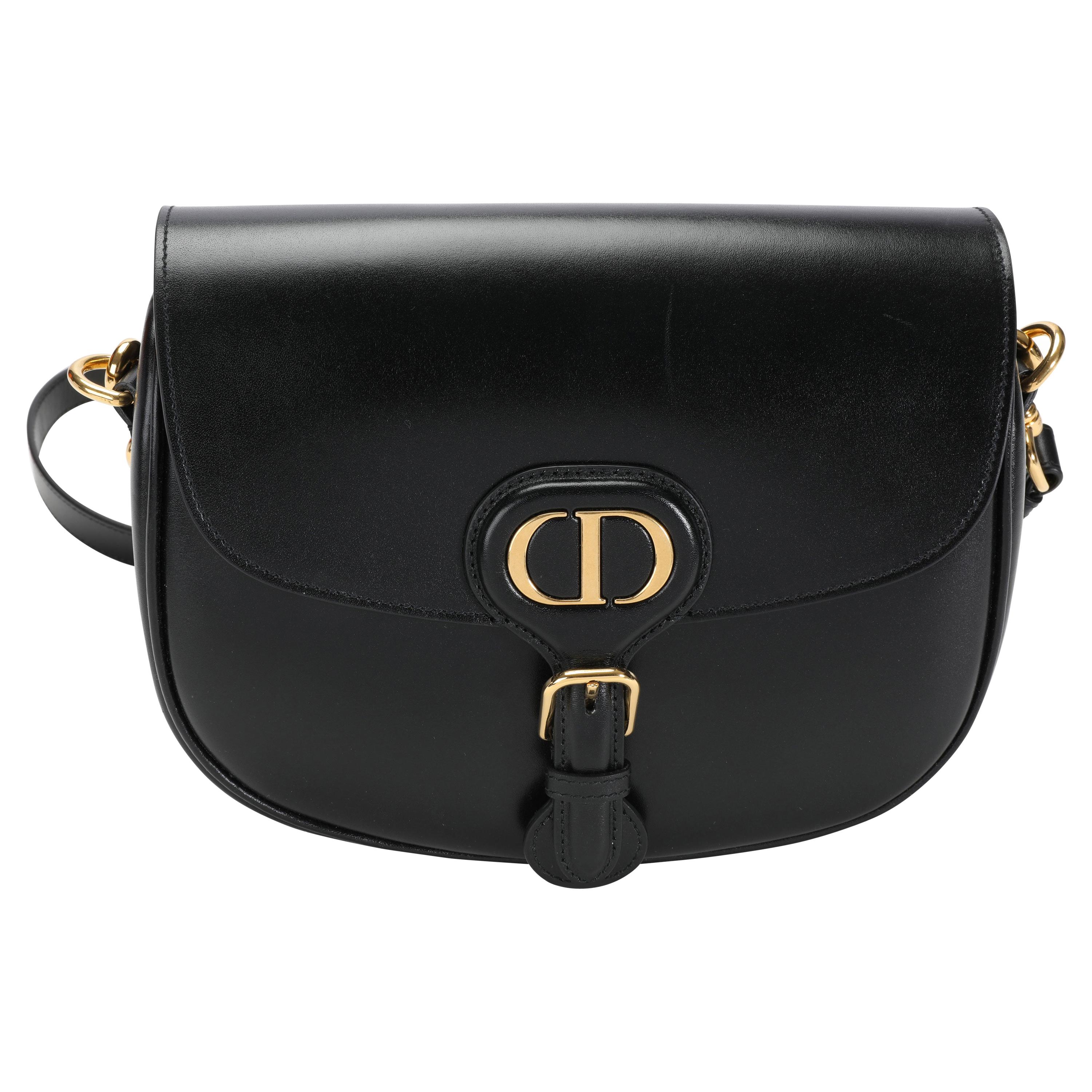 Dior Black Box Calfskin Medium Bobby Bag For Sale at 1stDibs