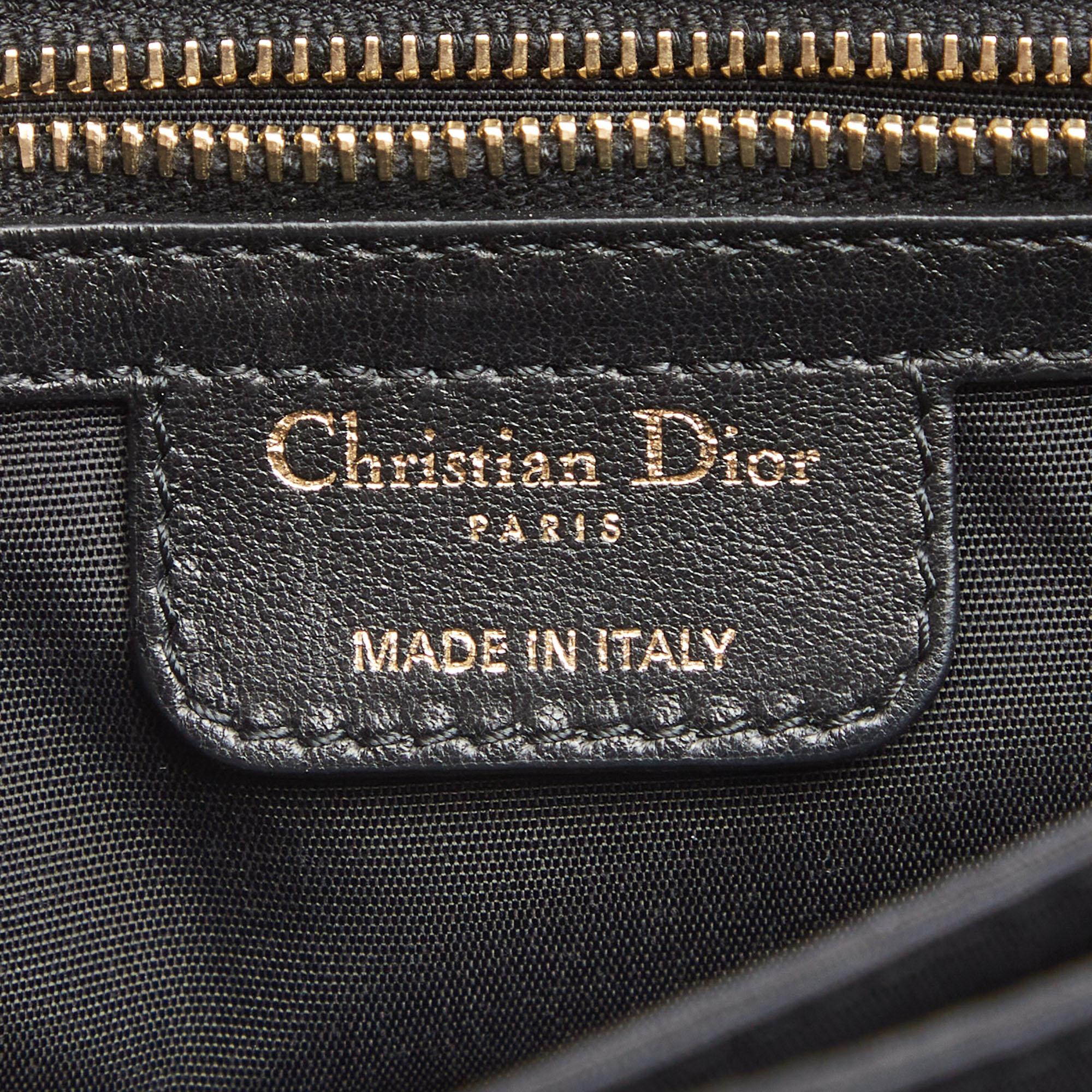 Dior Black Cannage Leather Miss Dior Shoulder Bag For Sale at 1stDibs