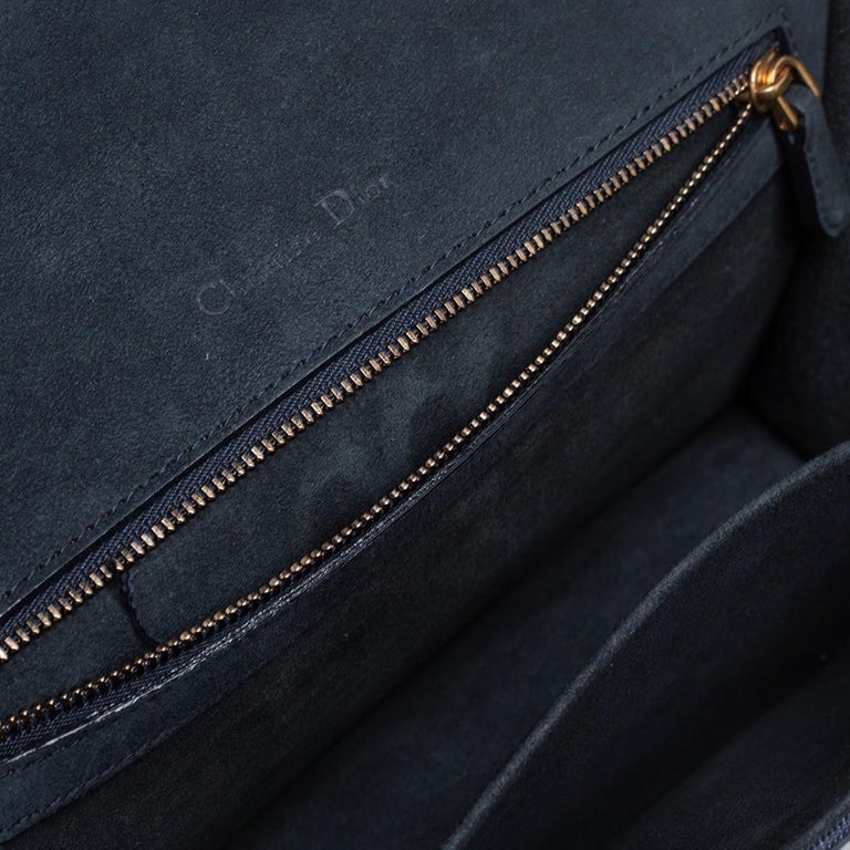 Dior Blue Denim Studded Medium Diorama Flap Shoulder Bag at 1stDibs
