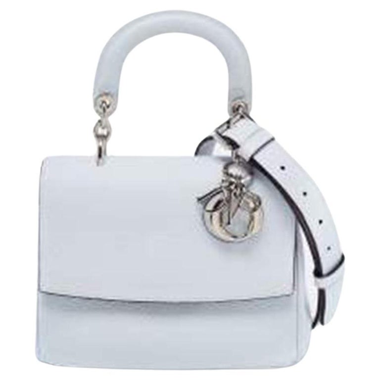 Dior Blue Leather Mini Be Dior Flap Bag For Sale at 1stDibs