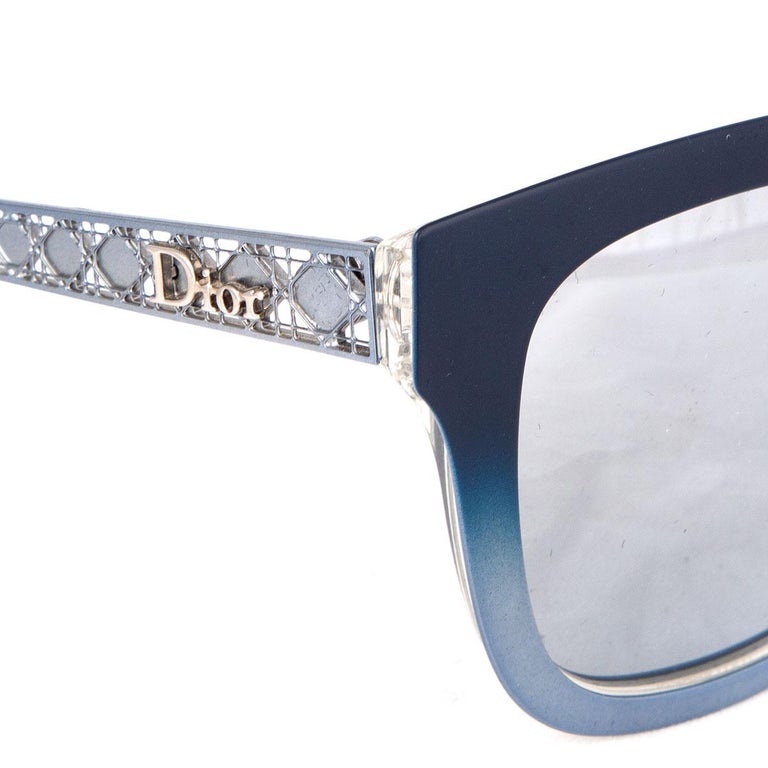 DIOR blue metal DIORAMA 1 Sunglasses Mirrored Lens 2IL/DC For Sale at ...