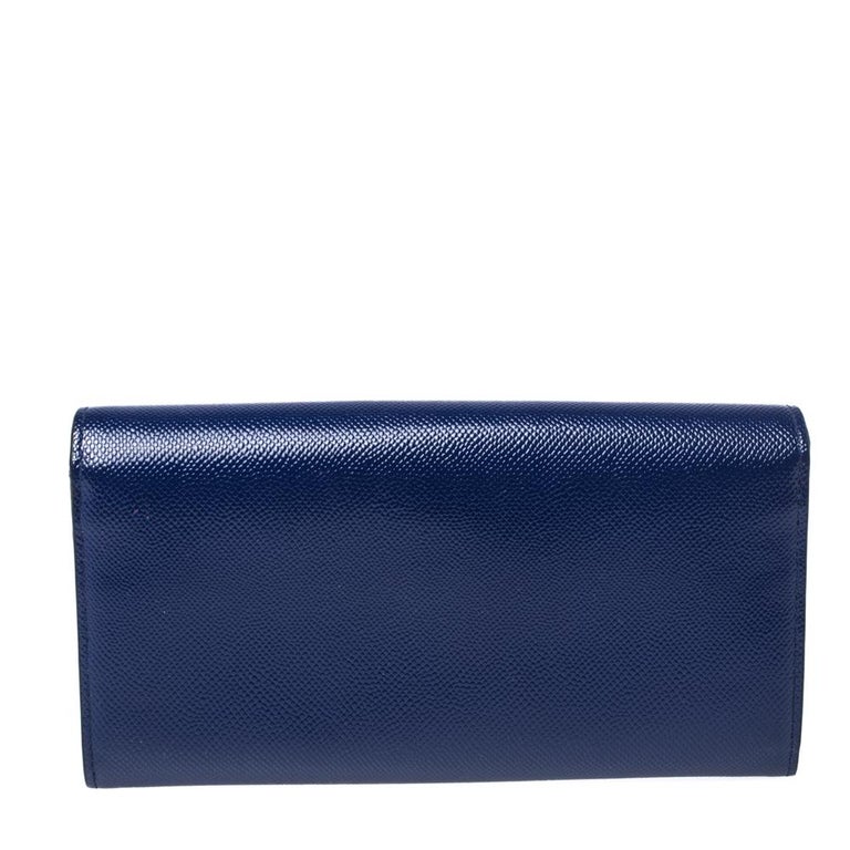 Dior Blue Patent Leather Mania Rendez-Vous Wallet on Chain at 1stDibs