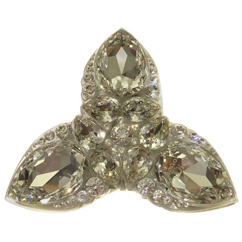 DIOR Brooch In Swarovski Rhinestones at 1stDibs