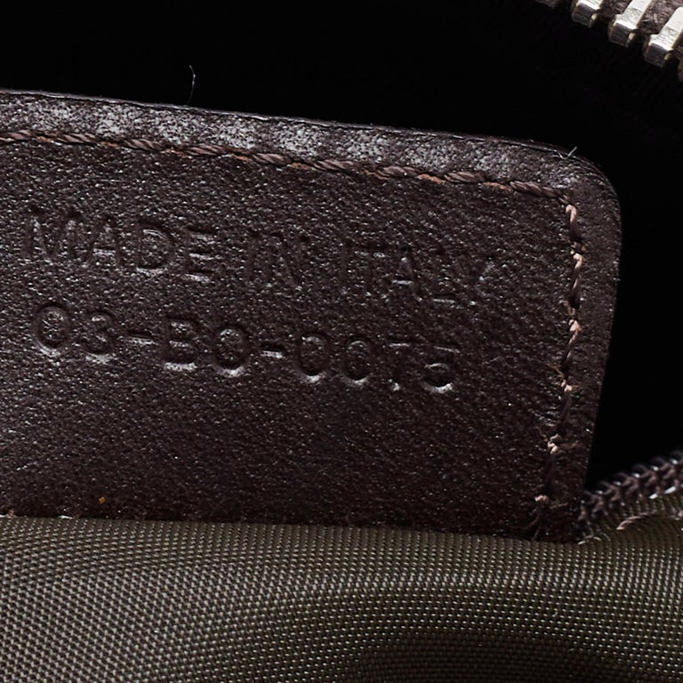 Dior Brown Oblique Coated Canvas, Velvet and Leather Trotter Romantique ...