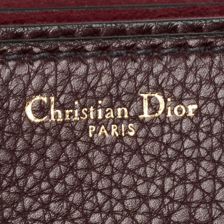 Dior Burgundy Leather Dio(r)evolution Shoulder Bag For Sale at 1stDibs