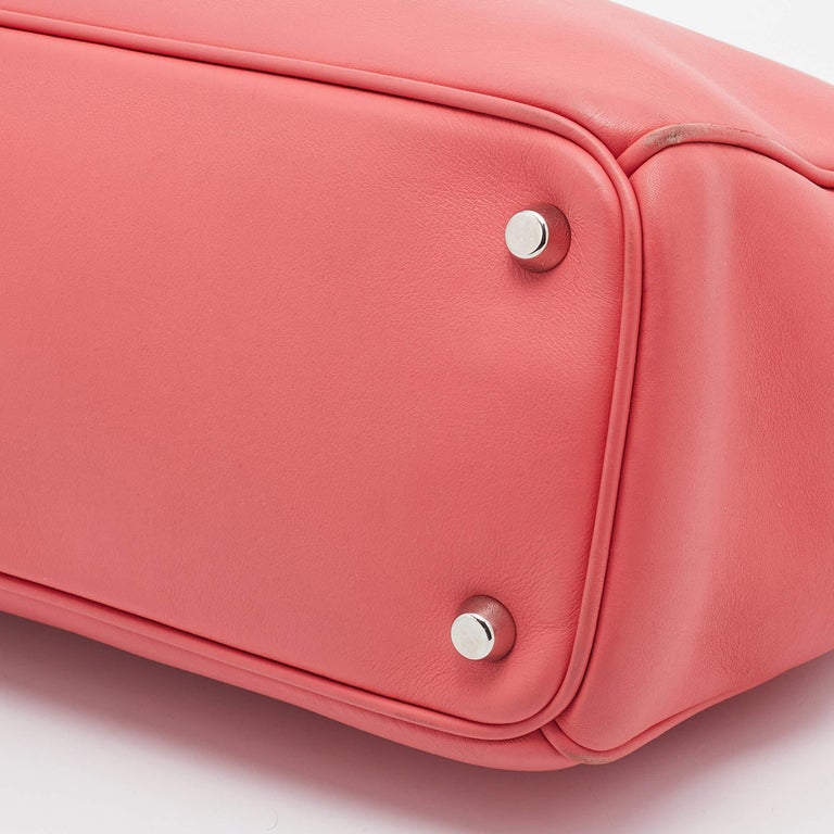 Dior Coral Pink Leather Medium Diorissimo Shopper Tote For Sale at 1stDibs