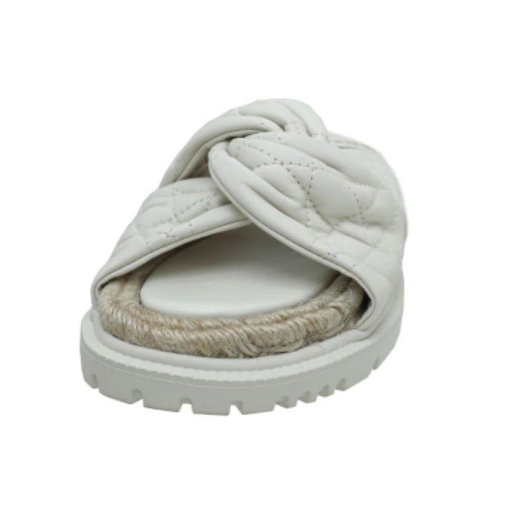 Dior Cream D-Twist Slides For Sale at 1stDibs