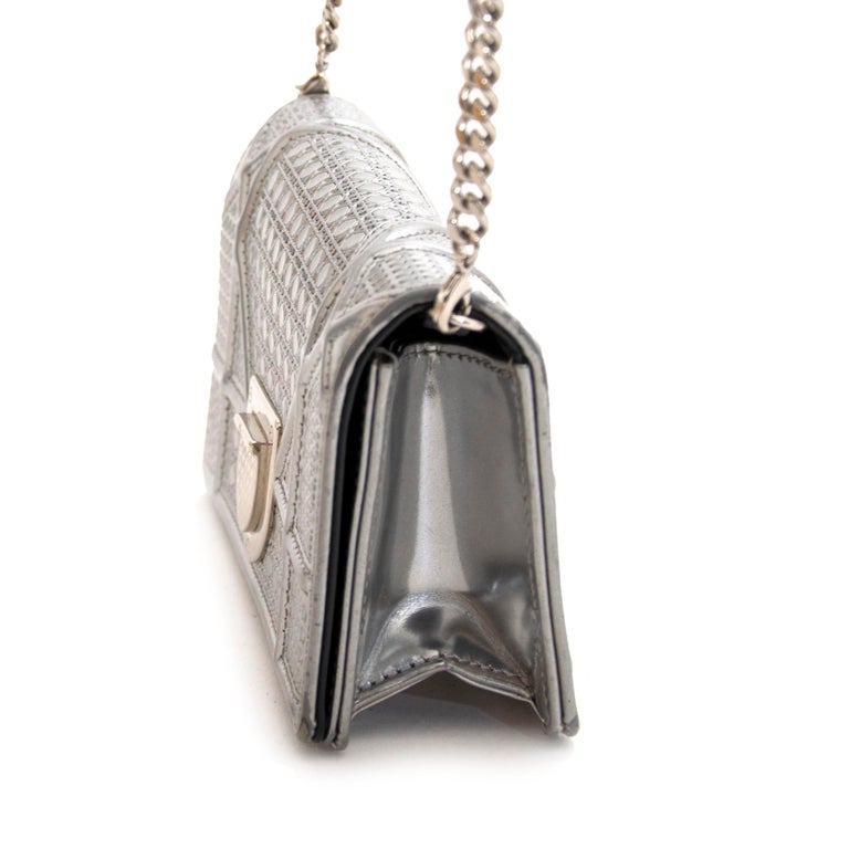 Dior Diorama Mini Silver Bag at 1stDibs | dior silver bag, silver diorama