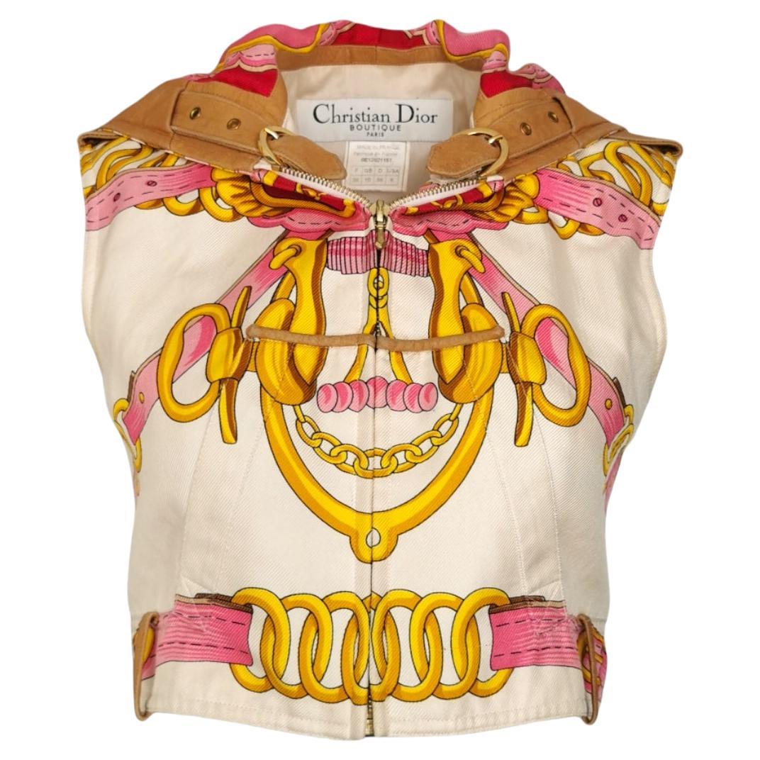 Dior equestrian hoodie, SS 2000 For Sale at 1stDibs