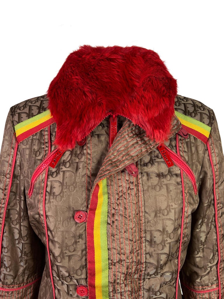 Dior Fall 2004 RTW Rasta Monogram Jacket at 1stDibs