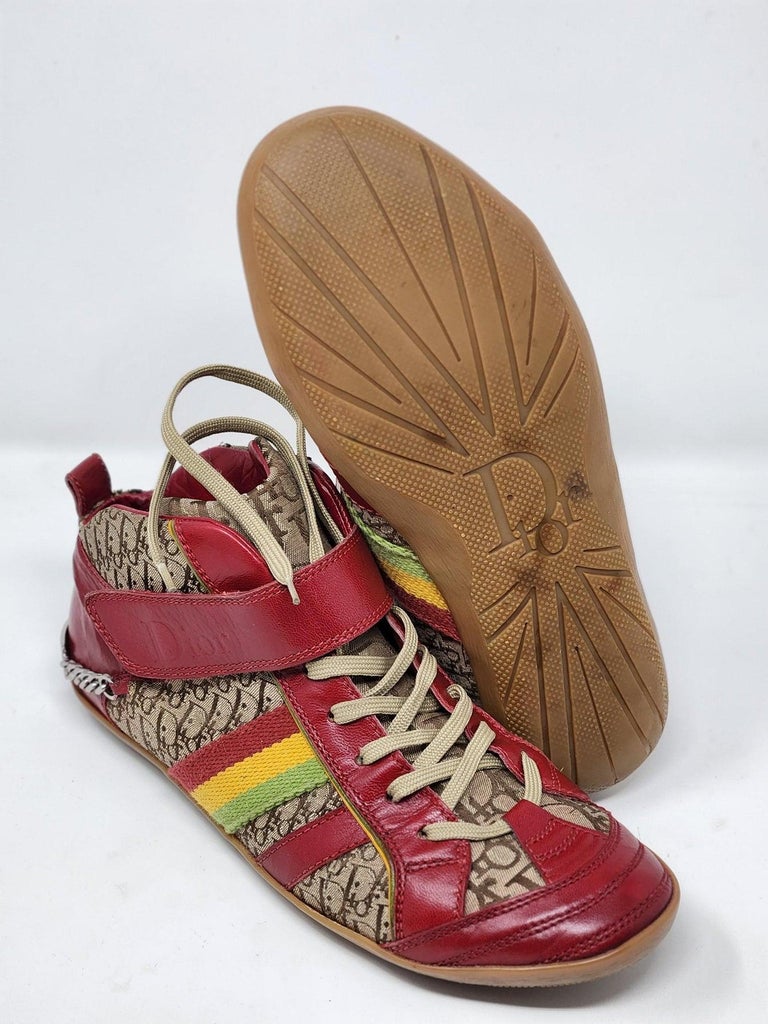 Dior FW 2002 Rasta Sneakers For Sale at 1stDibs