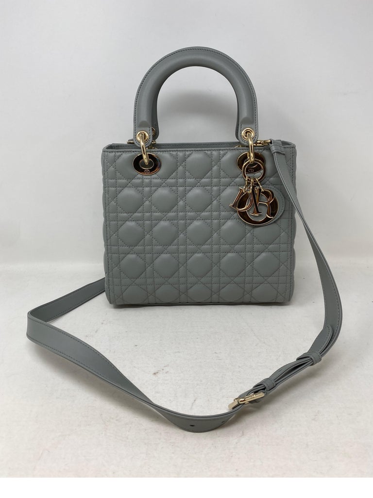 Dior Grey Lady Dior Medium Bag at 1stDibs
