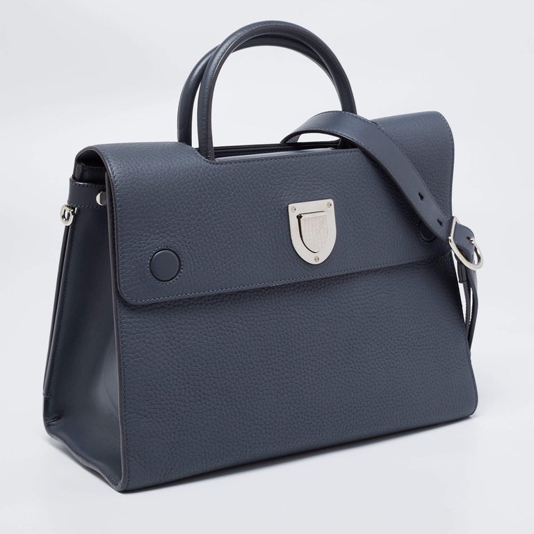 Dior Grey Leather Medium Diorever Tote For Sale at 1stDibs
