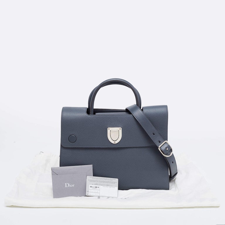 Dior Grey Leather Medium Diorever Tote For Sale at 1stDibs