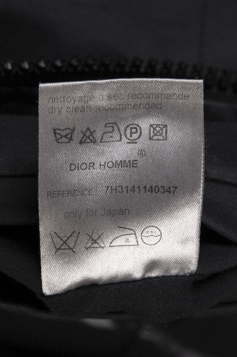 Dior Homme AW 2007 Zipped Men Aviator Jacket Sz 48IT (M) For Sale at 1stDibs