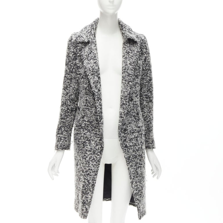 Dior Homme Aw 2009 Hedi Slimane Grey Wool Boucle Coat Xxs Jp38 For Sale At 1stdibs