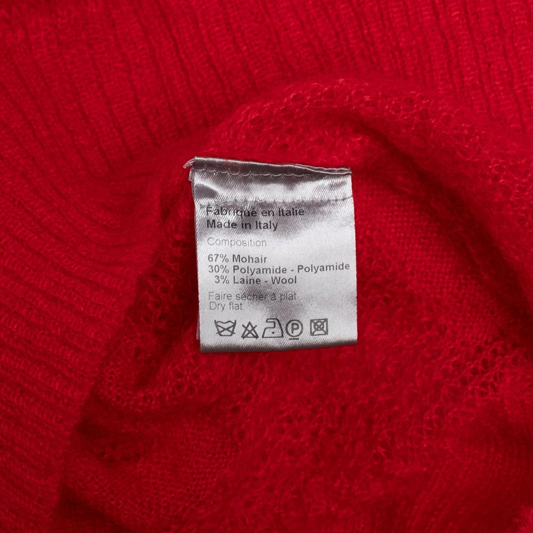 Dior Homme AW2007 "Navigate" Mohair Sweater For Sale at 1stDibs