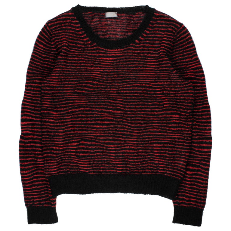 Dior Homme AW2007 "Navigate" Striped Mohair Sweater at 1stDibs