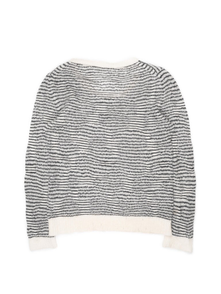 Dior Homme AW2007 Striped Mohair Sweater For Sale at 1stDibs