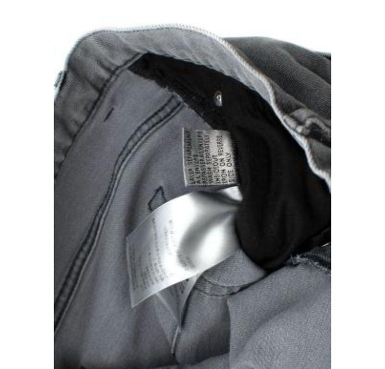 Dior Homme Grey Straight Leg Jeans For Sale at 1stDibs
