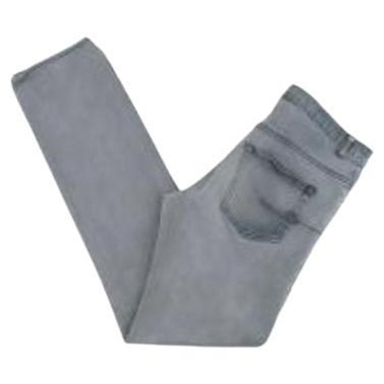 Dior Homme Grey Straight Leg Jeans For Sale at 1stDibs