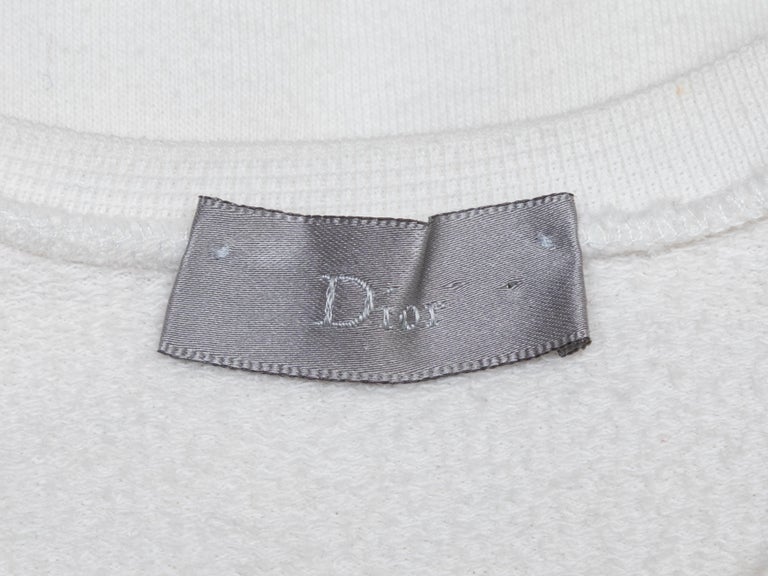 Dior Homme Grey White and Spring/Summer 2006 Sweatshirt For Sale at 1stDibs