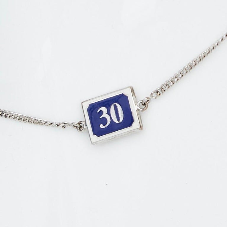 Dior Homme Number 30 Necklace For Sale at 1stDibs