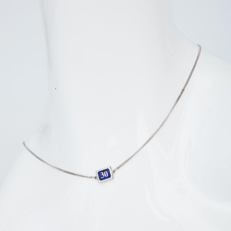 Dior Homme Number 30 Necklace For Sale at 1stDibs