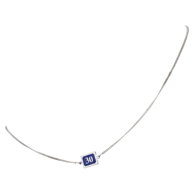 Dior Homme Number 30 Necklace For Sale at 1stDibs