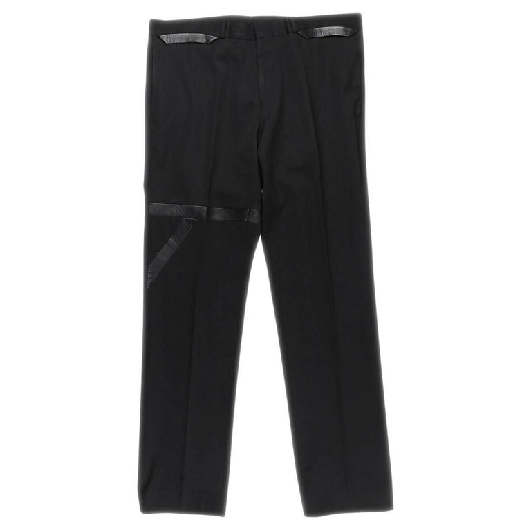 Dior Homme SS03 Casual Leather Details Men Pants Size ITA 48 S104 For ...