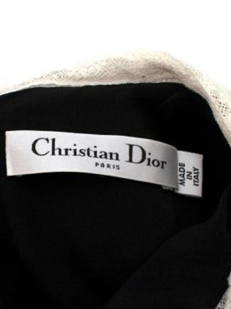 Dior Lace Collar Leopard Dress For Sale at 1stDibs