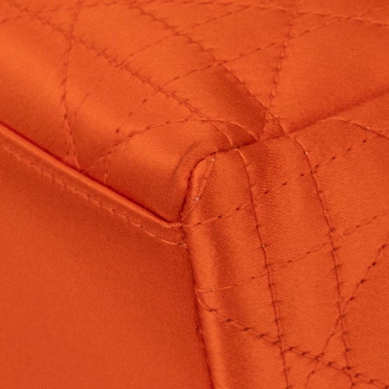 DIOR, Lady Dior in orange satin at 1stDibs