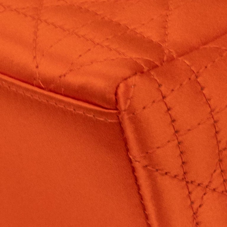 DIOR, Lady Dior in orange satin at 1stDibs